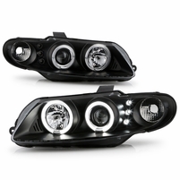 2004-2006 Pontiac GTO Angel Eye Halo / LED DRL Projector Headlights ...