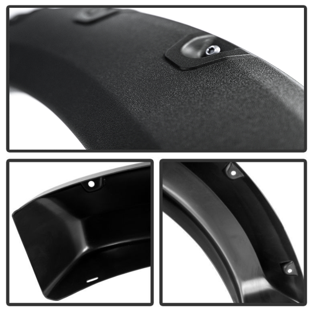 04-08 Ford F150 Pocket Rivet Texture Black Fender Flare Kit