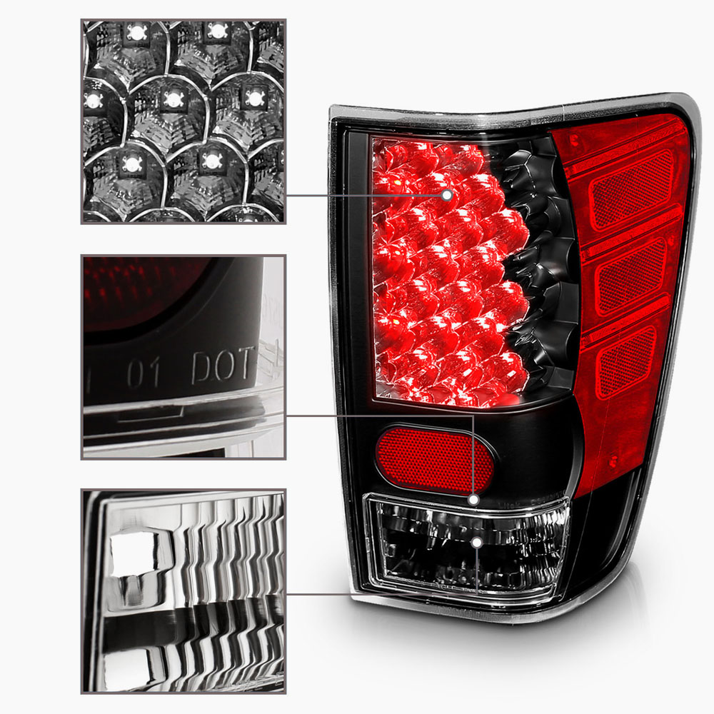 04-13 Nissan Titan SMD / LED Euro LED Tail Lights - Black