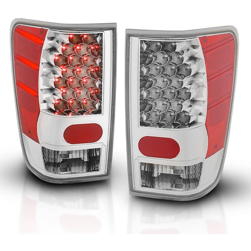 04-13 Nissan Titan SMD / LED Euro LED Tail Lights - Chrome