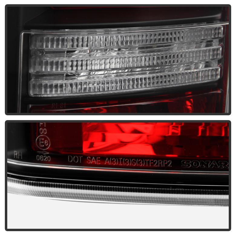 05-09 Land Rover Discovery 3 LR3 Performance LED Tail Lights - Black
