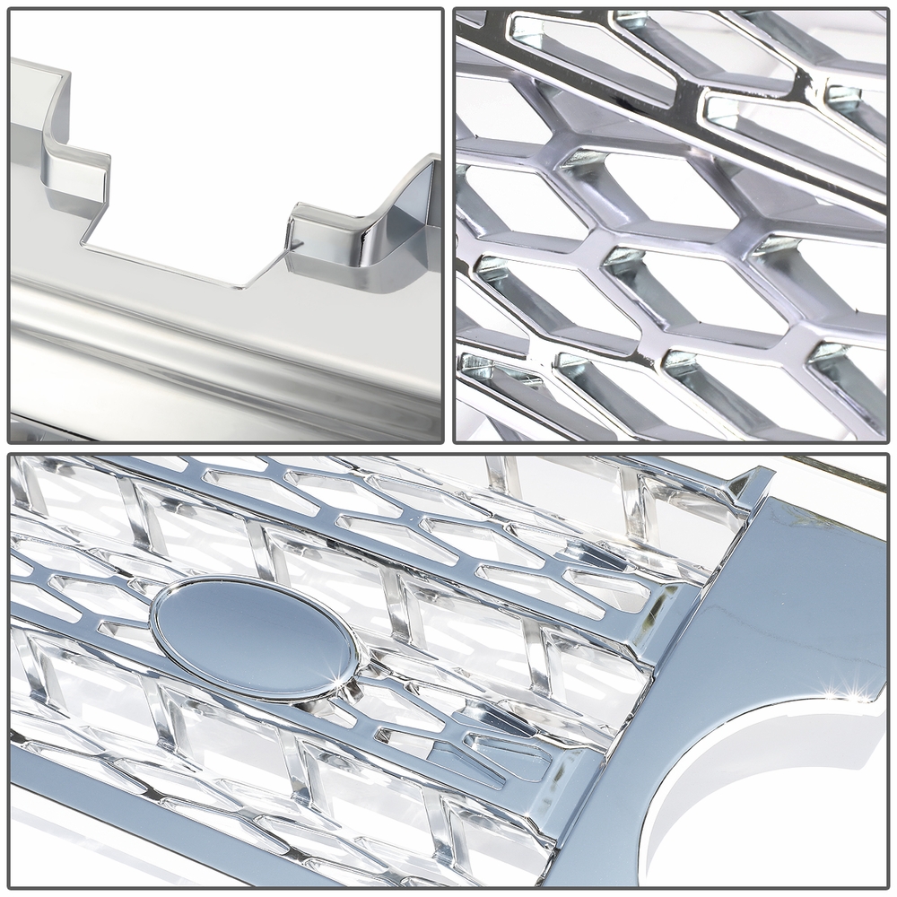 2005-2009 Land Rover LR3 Diamond Mesh ABS Front Upper Grill - Chrome