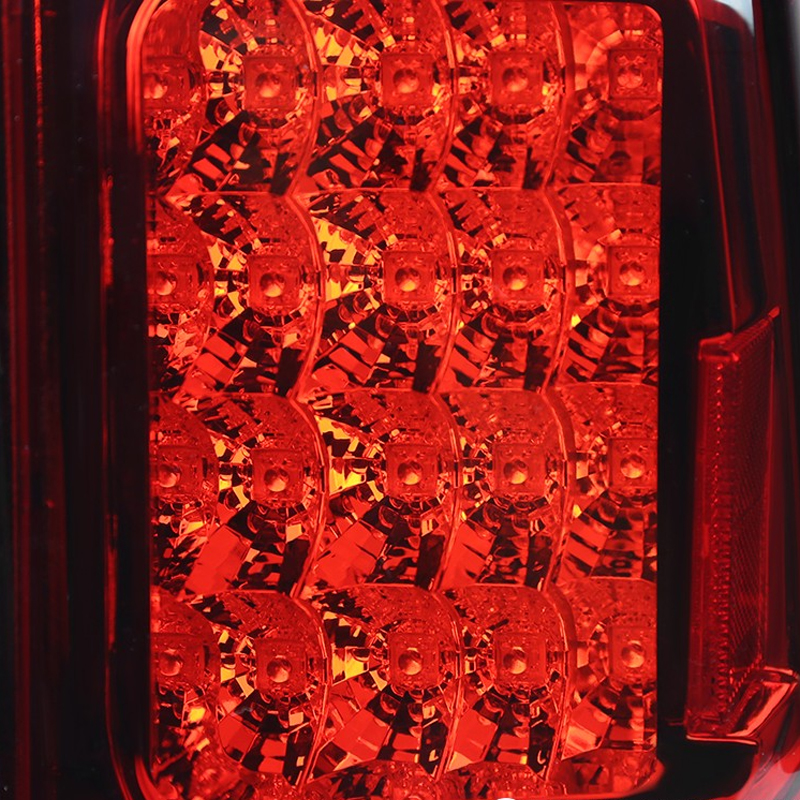 05-12 Nissan Armada Euro Style LED Tail Lights - Red / Clear