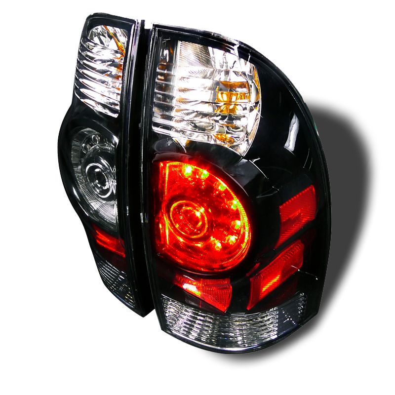 05-12 Toyota Tacoma Pickup Euro Style LED Tail Lights - Black