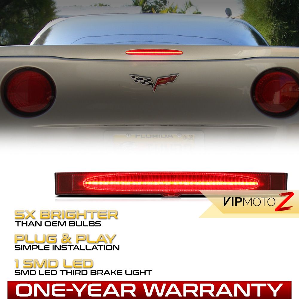 05-13 Chevy Corvette C6 LED Third Brake Tail Cargo Lights - Red Lens ...
