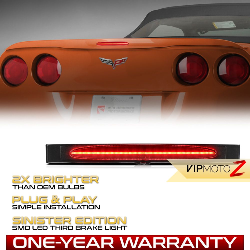 05-13 Chevy Corvette C6 LED Third Brake Tail Cargo Lights - Smoked Lens ...