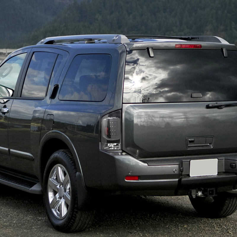 05-15 Nissan Armada LED Replacement Tail Lights - Stealth Black