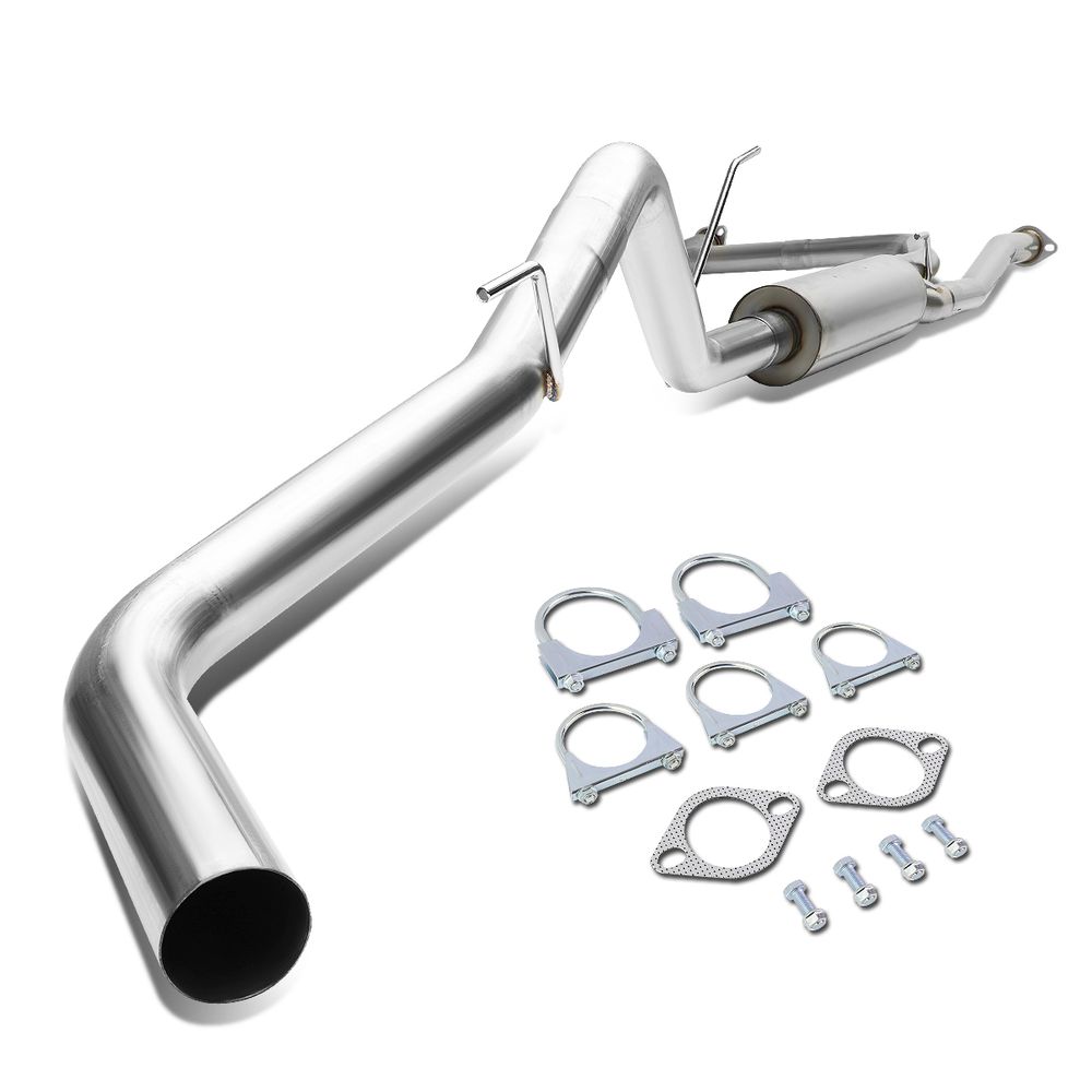 05-17 Nissan Frontier 3'' Stainless Steel Louvered Core Muffler Catback ...