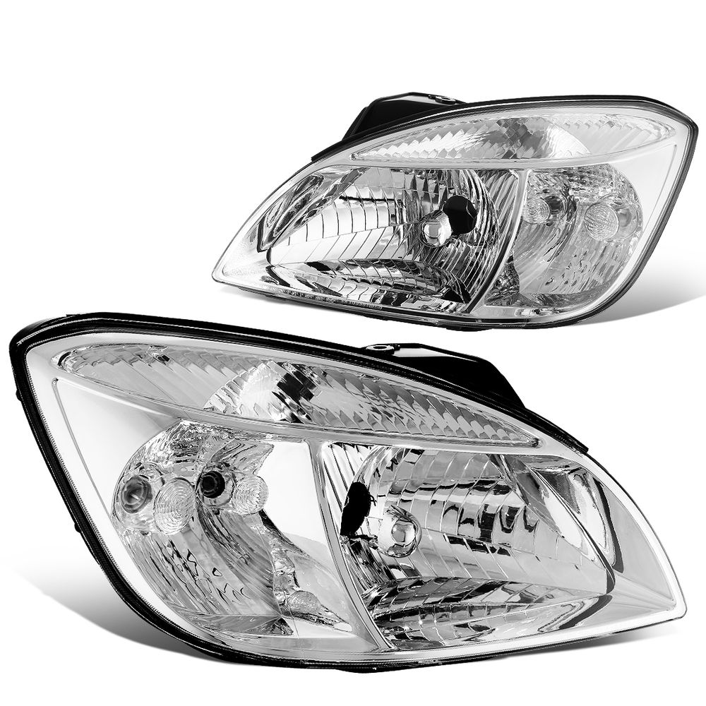 06-08 Kia Rio 5 Factory Style Replacement Headlights - Chrome