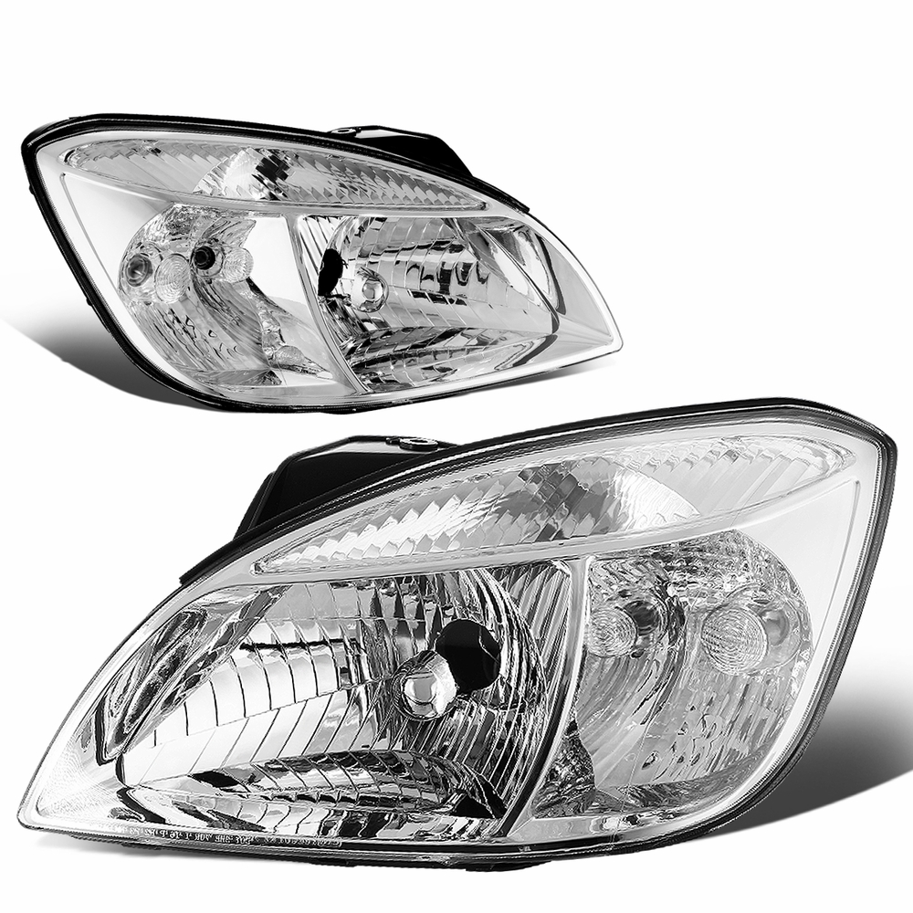 06-08 Kia Rio 5 Factory Style Replacement Headlights - Chrome