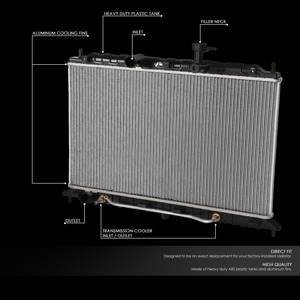 06-11 Kia Rio5 AT/MT OE Style Full Aluminum Core Cooling Radiator DPI ...