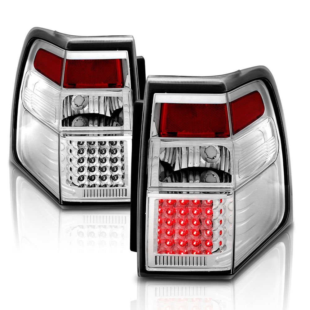 07-10 Ford Expedition Euro Style LED Tail Lights - Chrome