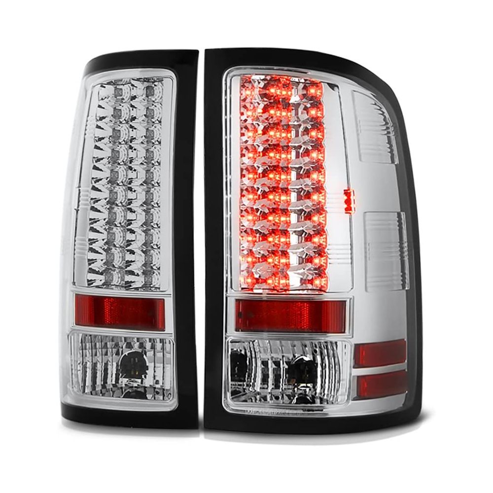 SPYDER 07-13 GMC Sierra Pickup Truck LED Tail Lights - Chrome ALT-YD ...