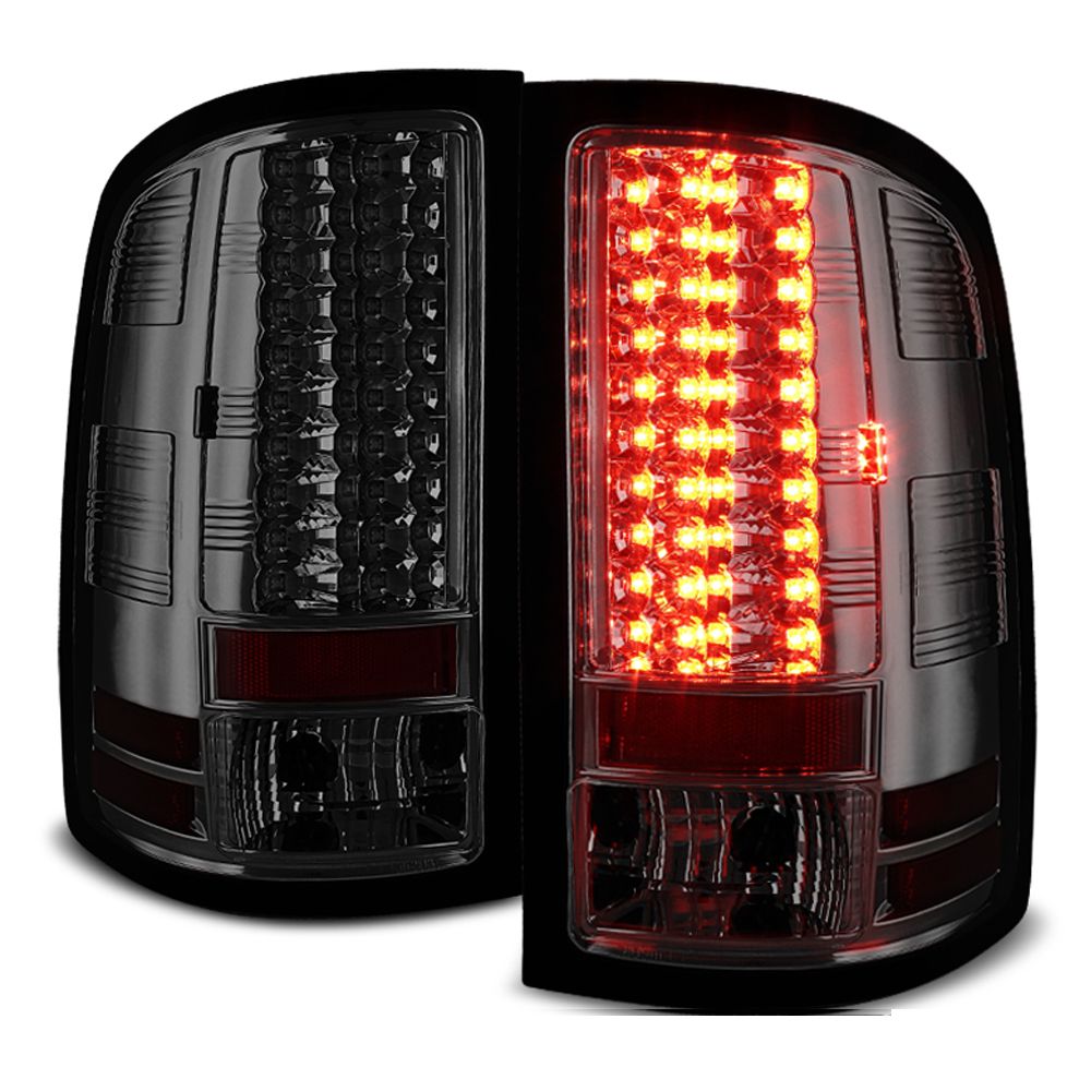 SPYDER 07-13 GMC Sierra Pickup Truck LED Tail Lights - Smoked ALT-YD ...