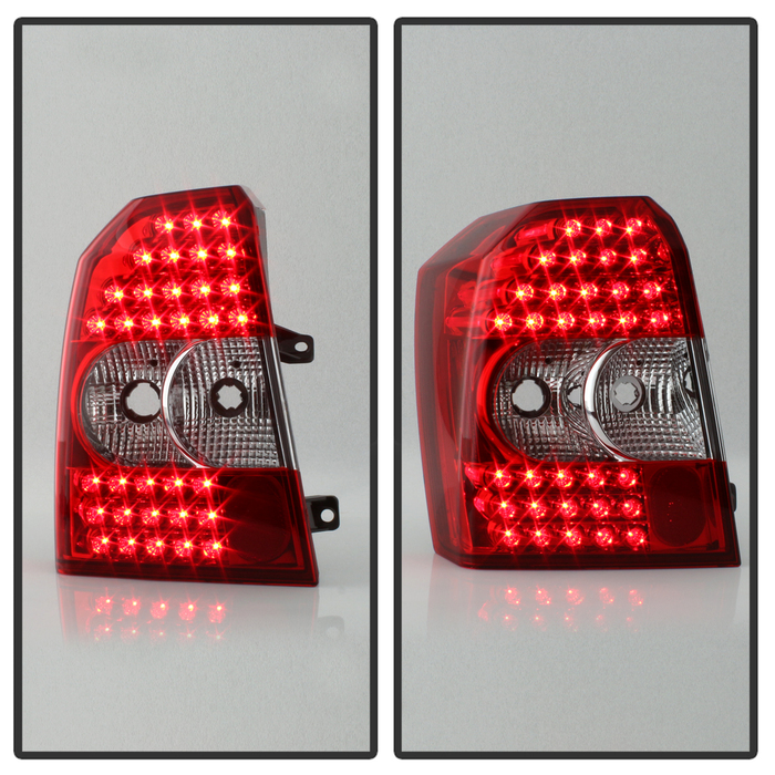 07-12 Dodge Caliber LED Tail Lights - Red Clear