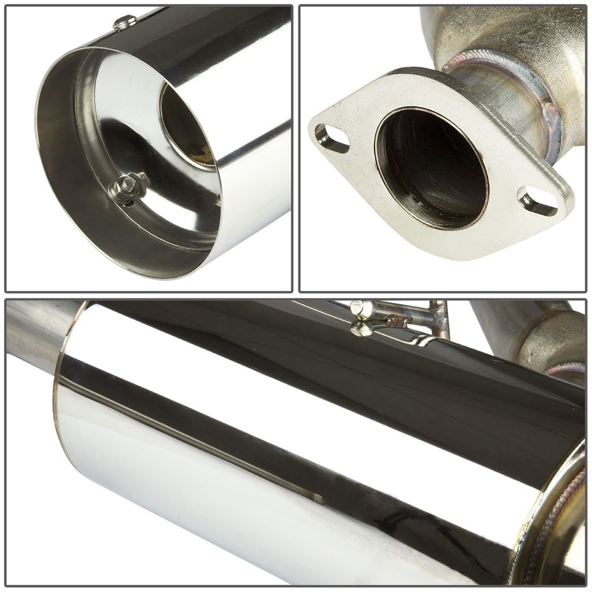 07-12 Nissan Altima V6 Catback Exhaust System With 4" Dual Round Tip ...