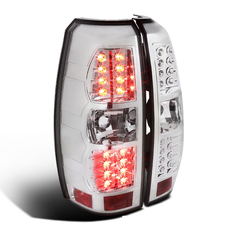Spec-D 07-13 Chevy Avalanche Performance LED Tail Lights - Chrome