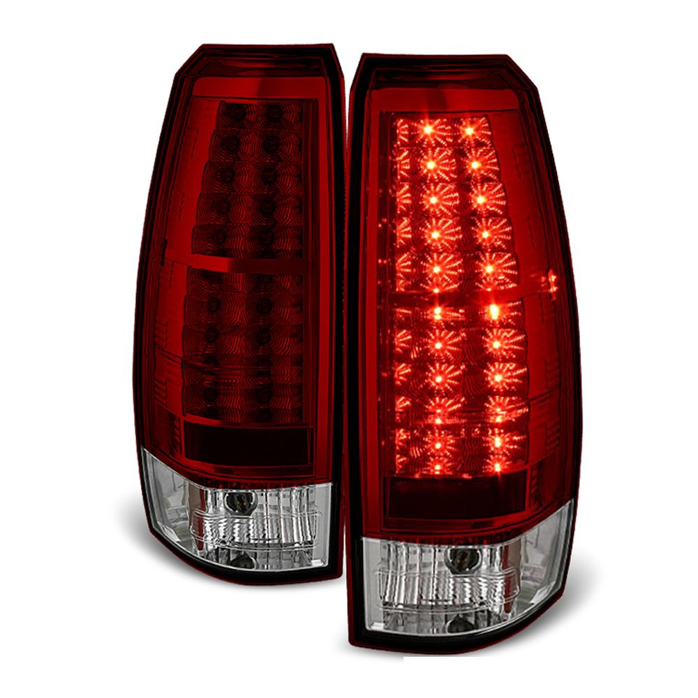 SPYDER 07-13 Chevy Avalanche Euro Style LED Tail Lights - Red / Clear ...