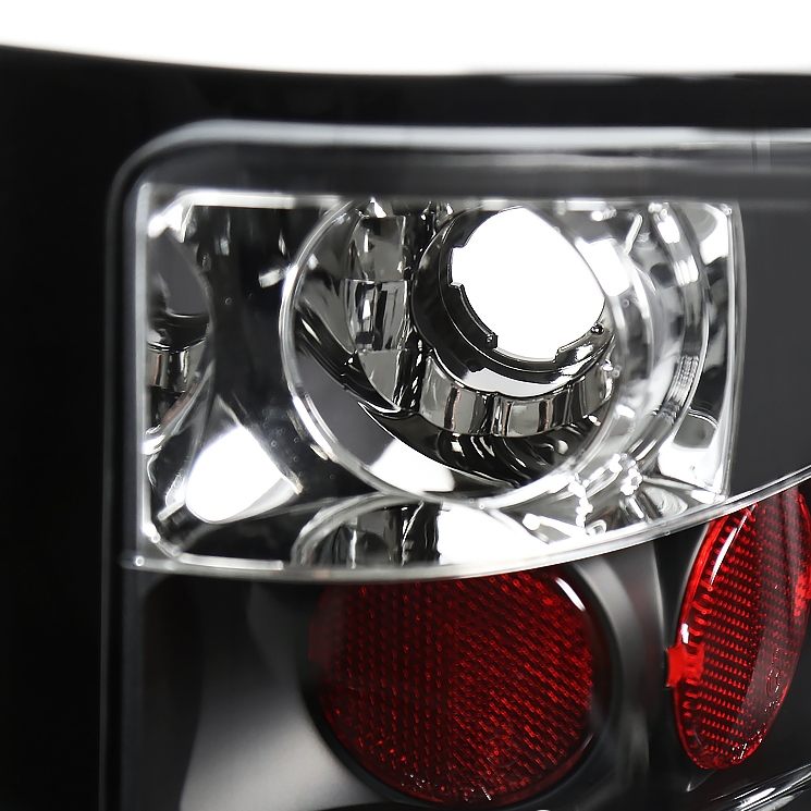07-14 Chevy Silverado Pickup Truck Bright LED Tail Lights - Black