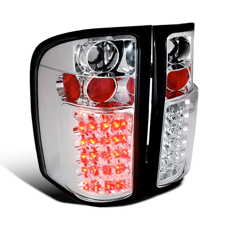 07-14 Chevy Silverado Pickup Truck Bright LED Tail Lights - Chrome