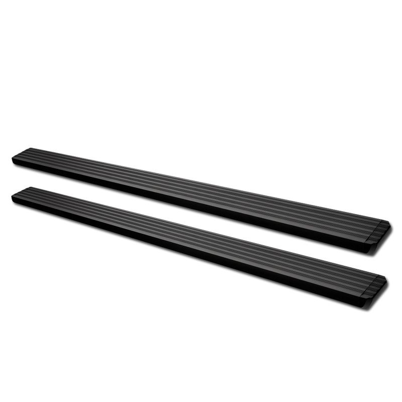 07-17 Chevy Silverado/Sierra Crew 5" Matte Blk Aluminum Step Bar Rail ...