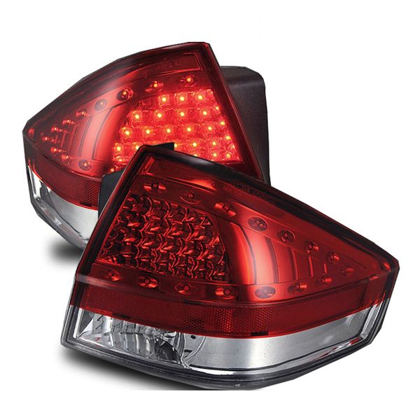 2008-2011 Ford Focus Sedan Full LED Performance Tail Lights - Red / Clear