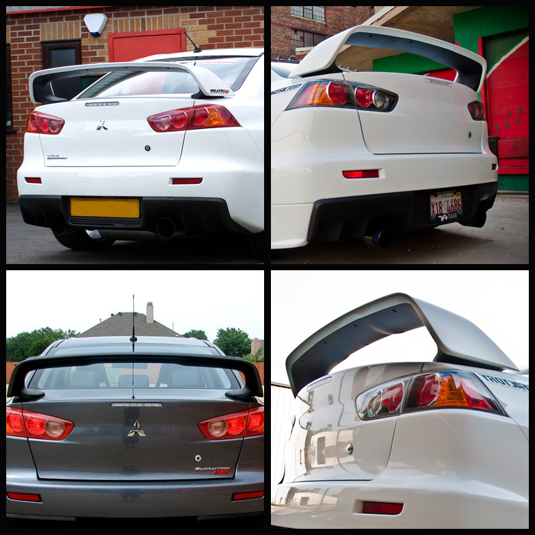 08-12 Mitsubishi Lancer Evolution X Sport Light Weight Trunk Spoiler / Wing