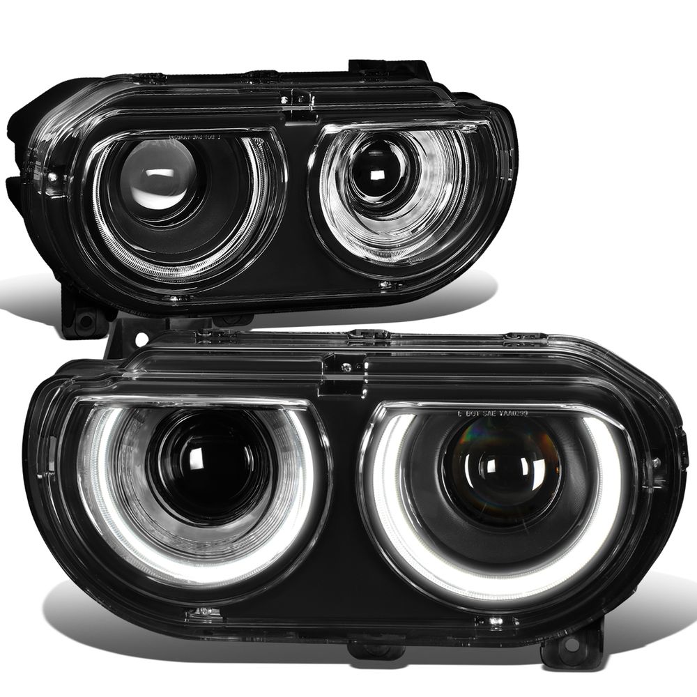 08-14 Dodge Challenger LED Sequential Signal+Ram Air Intake Headlight