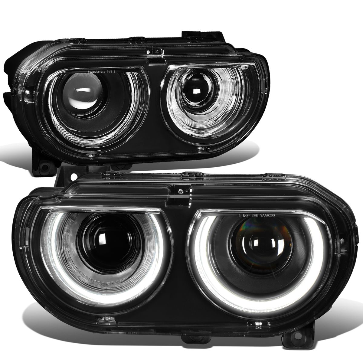 08-14 Dodge Challenger LED Sequential Signal+Ram Air Intake Headlight