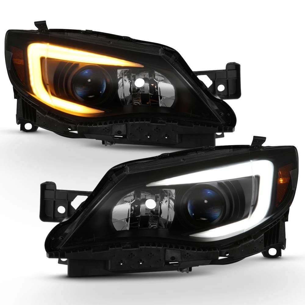 08-14 Subaru Impreza WRX [Halogen Type] LED DRL Projector Headlights ...
