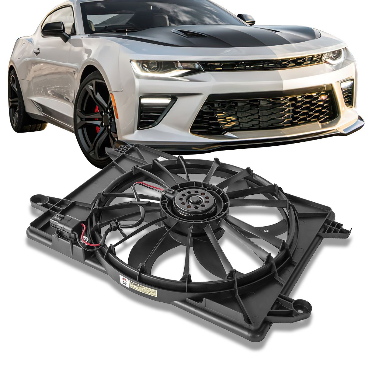 09-18 Dodge Charger Challenger OE Style Radiator Cooling Fan Shroud Kit ...
