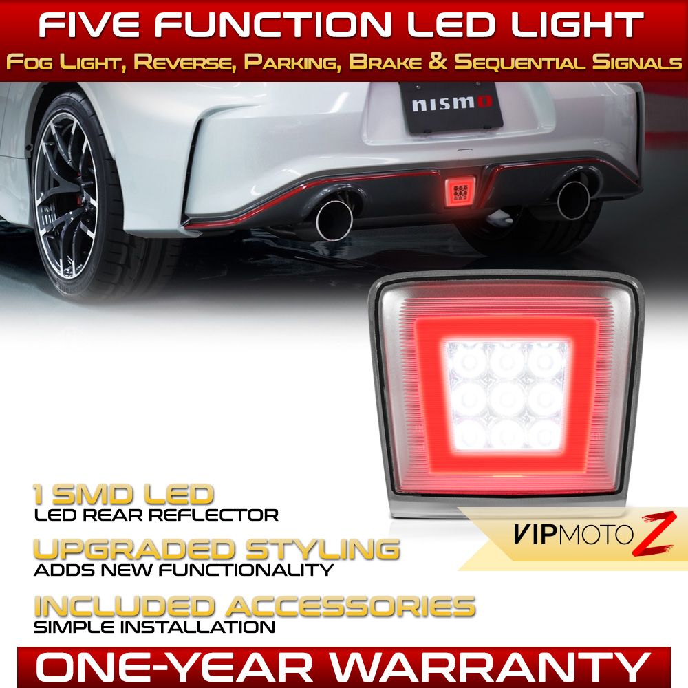 09-20 Nissan 370Z/13-17 Juke/17-19 Sentra Sequential LED Rear Brake Fog ...