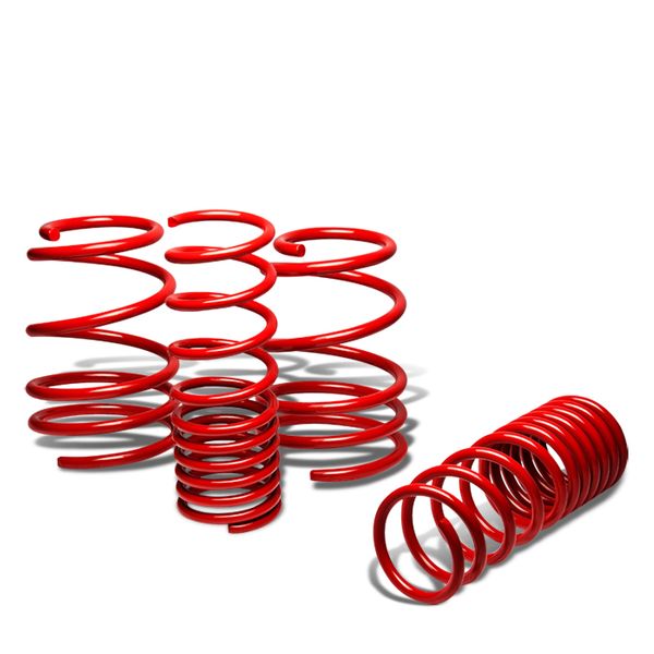 10-13 VW Golf GTI Mk6 R32 1.1"Drop Suspension Lowering Springs - Red
