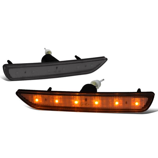 10-14 Ford Mustang Smoked Lens Front LED Side Markers
