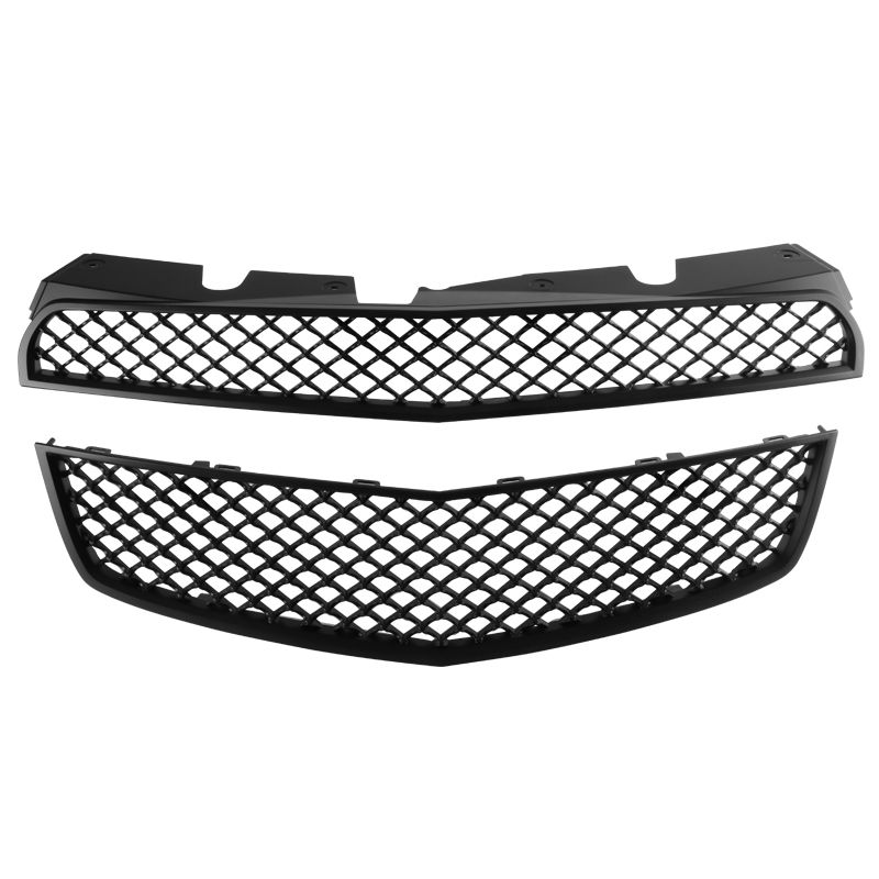 10-15 Chevy Equinox Black Mesh Honeycomb ABS Front Hood Upper Bumper Grille