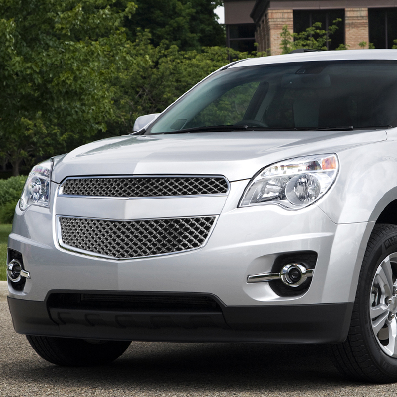 10-15 Chevy Equinox Chrome Mesh Honeycomb ABS Front Hood Upper Bumper ...
