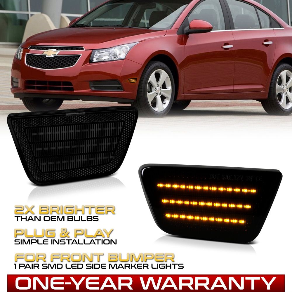 11-15 Chevy Cruze Amber LED Side Marker Lights - Smoked Lens - LAC-SML ...