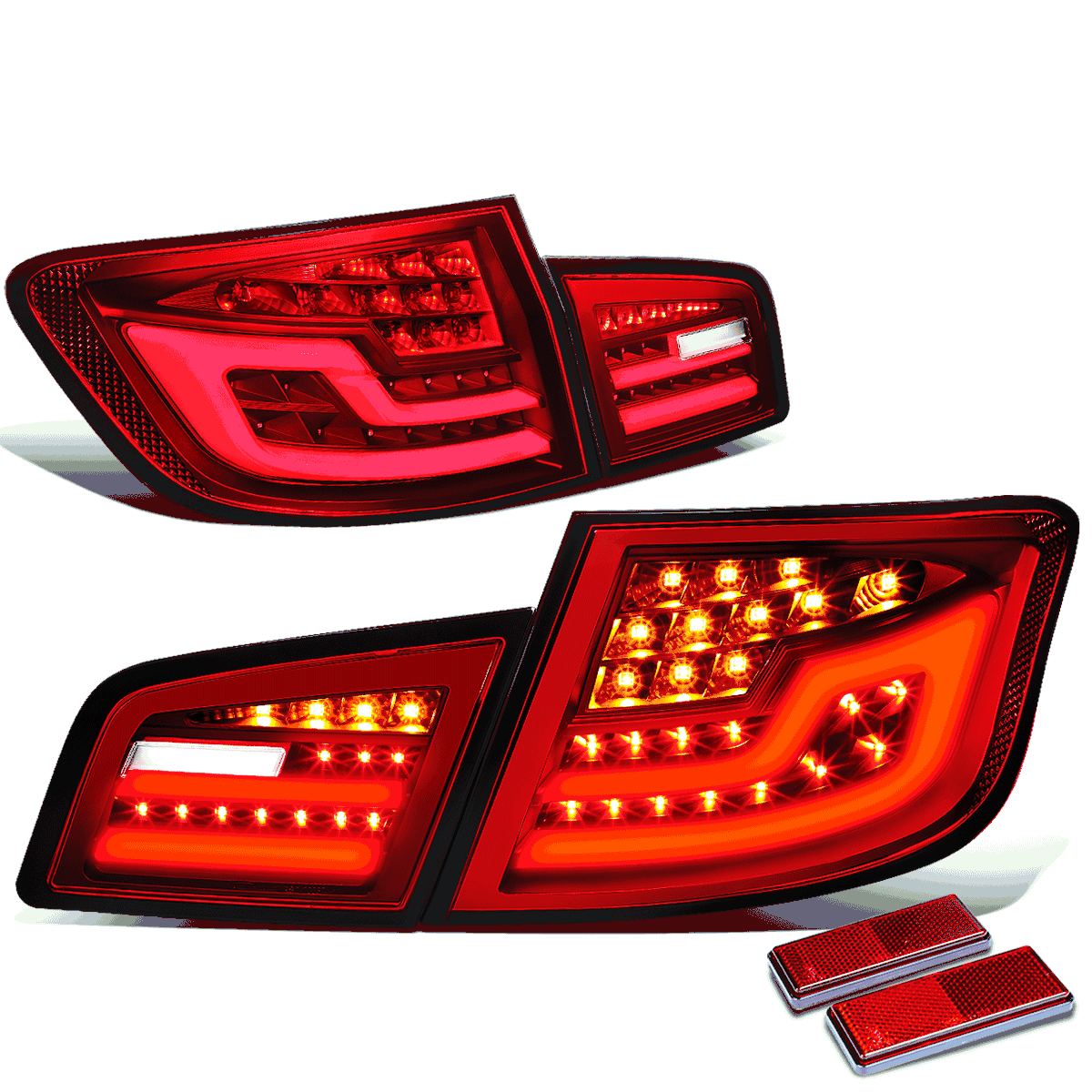 11-16 BMW F10 5-Series Sequential Signal LED Tail Lights - Red