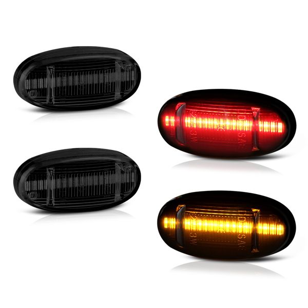 11-22 Ford F350/F350 Dually LED Dually Fender Marker Lights - Amber ...