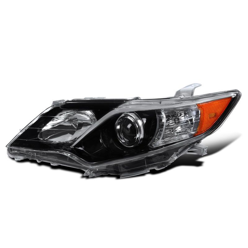 12-14 Toyota Camry SE Style Pearl Black Driver Side Projector Headlight