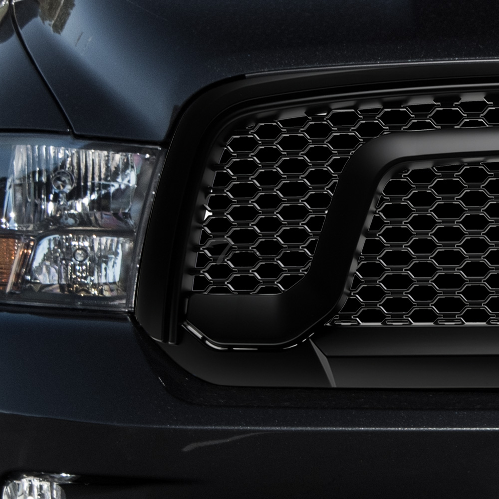 13-18 Dodge Ram 1500 Rebel Style Honeycomb Mesh Front Grille