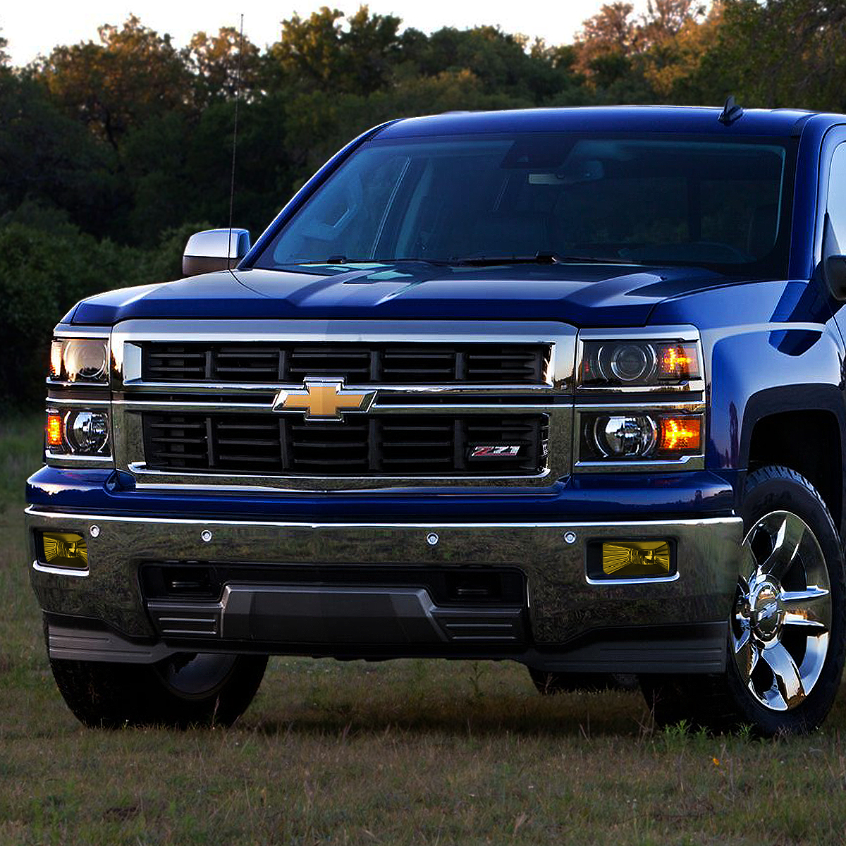 2014-2015 Chevy Silverado 1500 Amber Lens LED Fog Lights