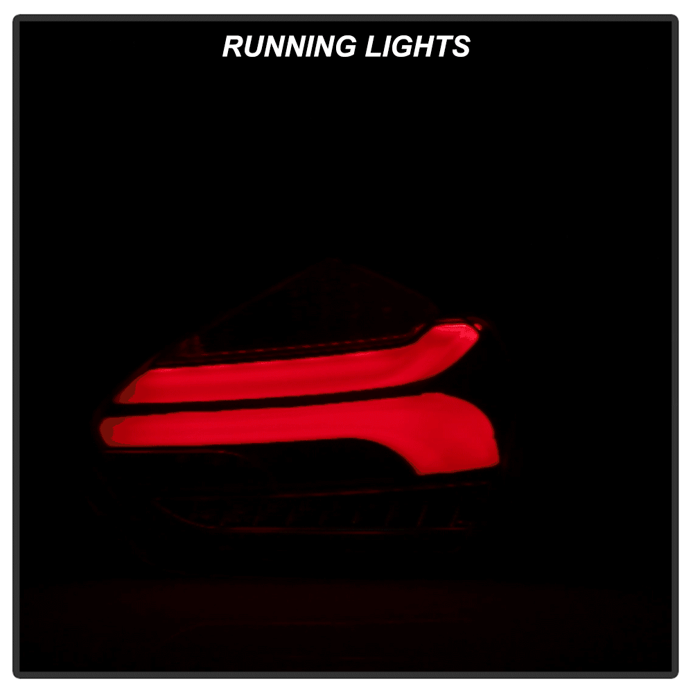 15-17 Ford Focus Hatchback Sequential LED Tail Lights - Red