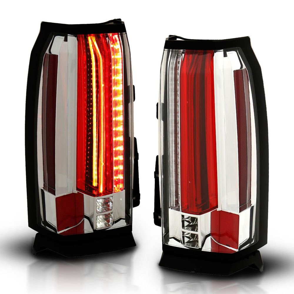 CG 15-18 Chevy Tahoe Suburban Full LED Tail Lights - Chrome 03-CTS15TLEDAC