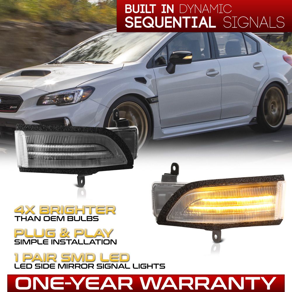 15-21 Subaru Impreza/WRX/Crosstrek Sequential LED Side Mirror Lights ...