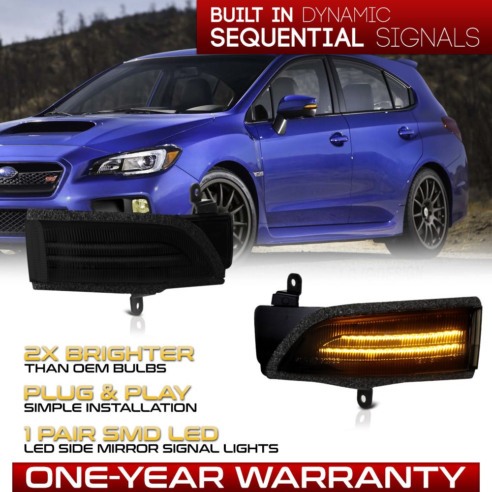 15-21 Subaru Impreza/WRX/Crosstrek Sequential LED Side Mirror Lights ...