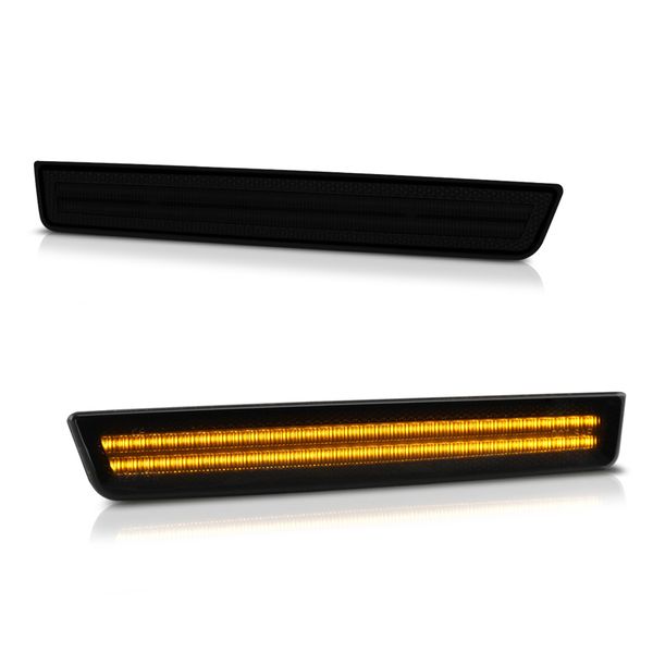 15-22 Dodge Challenger Amber LED Side Marker Lights - Smoked Lens - LAC ...