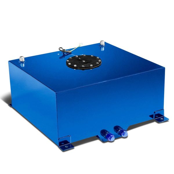 15-Gallon Aluminum Street/Drift/Strip/Racing Fuel Cell Blue Gas Tank ...