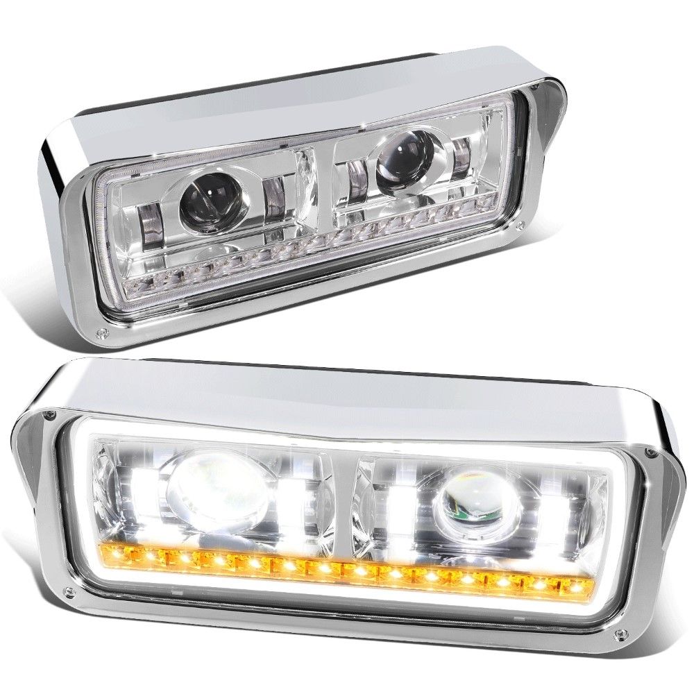 1981-2019 Kenworth W900 Western Star 4800 Full LED Headlights w/ DRL ...