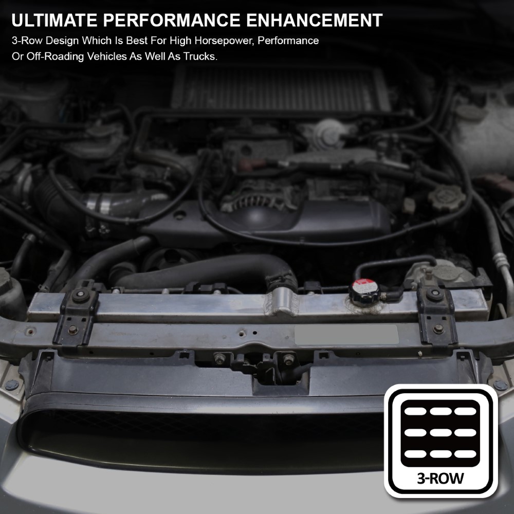 1982-1992 Camaro Pontiac Firebird V8 3 Row Cool Racing Radiator+Dual ...